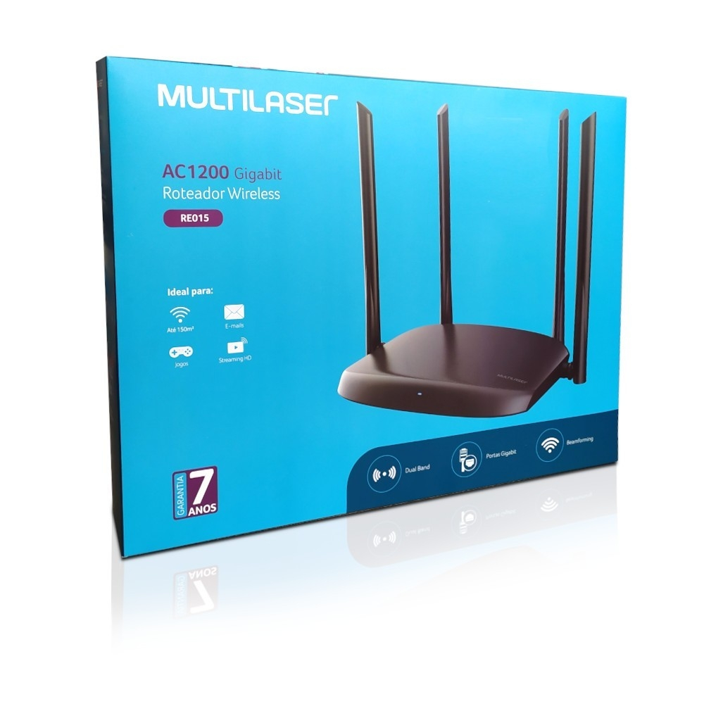 Roteador Multilaser RE015 Wireless AC 1200 Mbps | Shopee Brasil