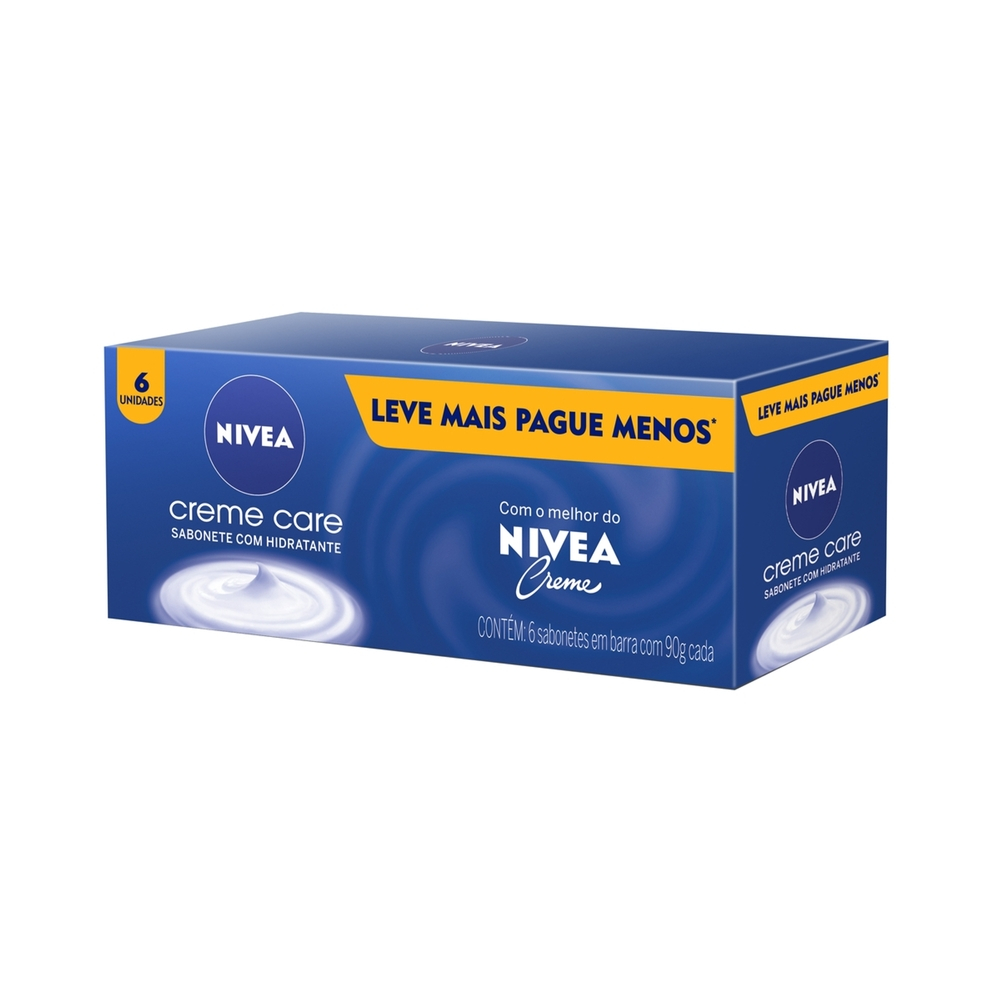 Kits Nivea Pack 6 Und Sabonete - Creme Care - Sensitive - Erva Doce ...