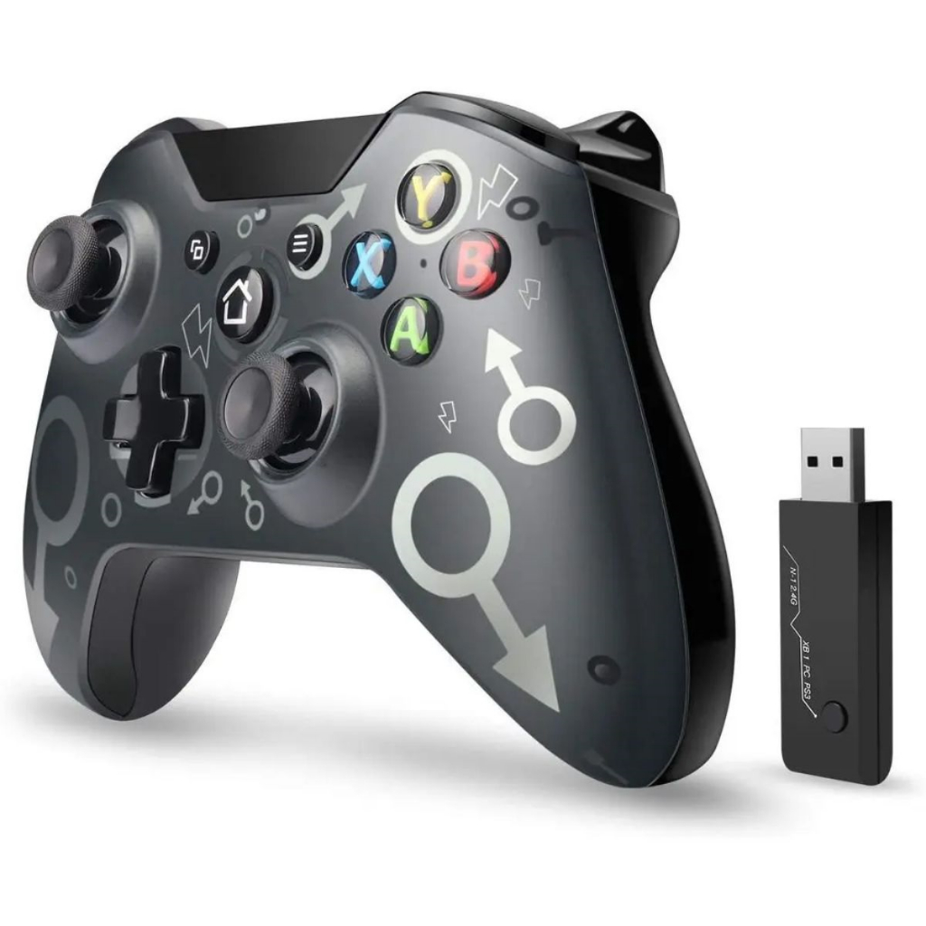 Controle Gamepad Sem Fio Compatível com X-BOX One S/X e PC Gamer ...