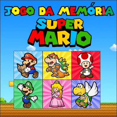 JOGO DA MEMÓRIA SUPER MARIO LEMBRANCINHA | Shopee Brasil