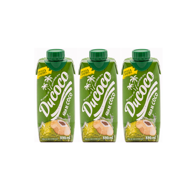 Kit C/3 Água De Coco Ducoco 330ml | Shopee Brasil