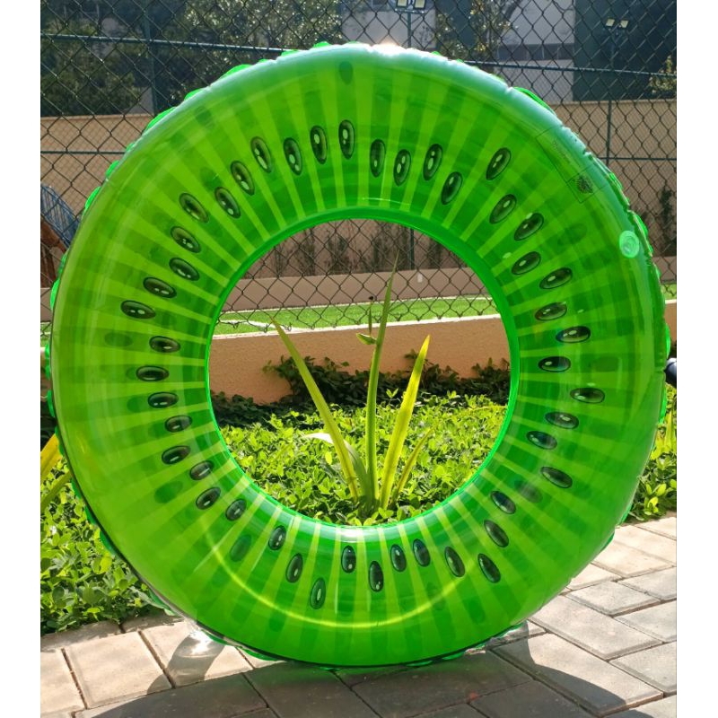 Boia Inflável Fruta Kiwi 70cm e 90cm Piscina Redonda circular verão ...