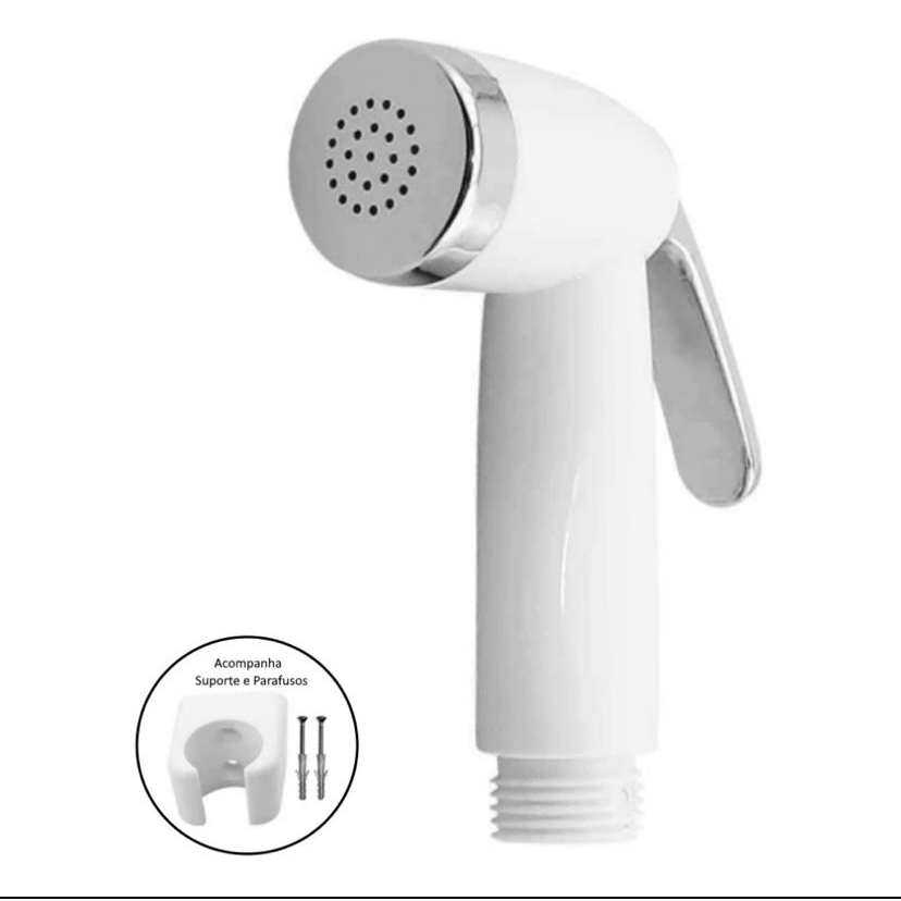 Gatilho Para Ducha Higienica ABS / Chuveirinho Branco Com Suporte em ABS | Shopee Brasil