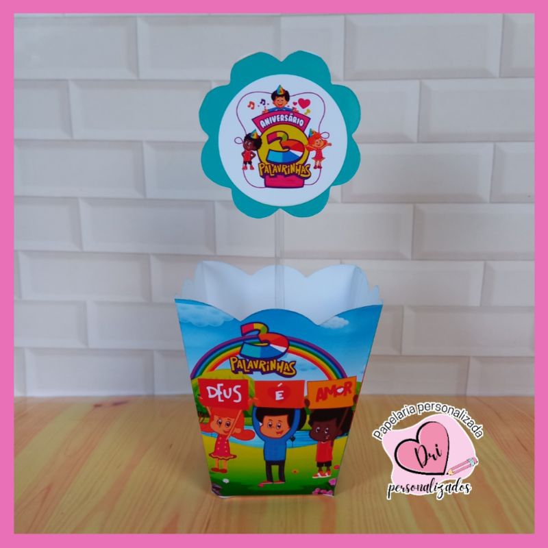 10 centro de mesa lembrancinha 3 palavrinhas personalizado para festa e aniversário | Shopee Brasil