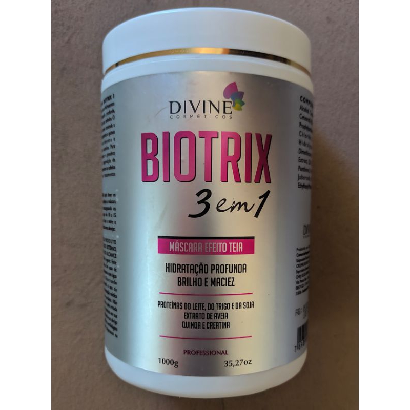 Máscara reconstrutora BIOTRIX 3 EM 1 (EFEITO TEIA) PROFESSIONAL 1kg ...