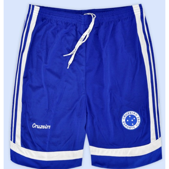 JOGO CALÇÃO SHORT AZUL FUTEBOL TREINO CORRIDA BORDADO | Shopee Brasil