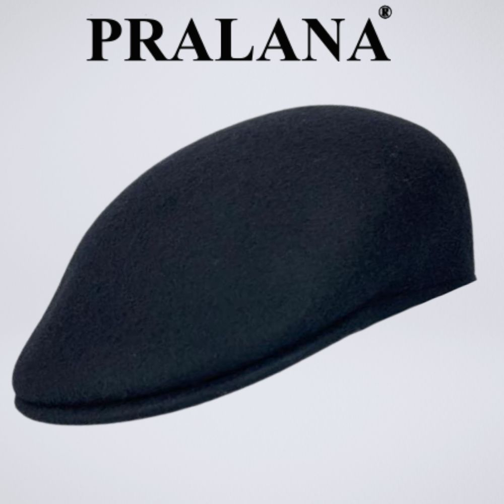 Boina Masculina Pralana Preta Sem Bordado em Lã Natural Muito ...