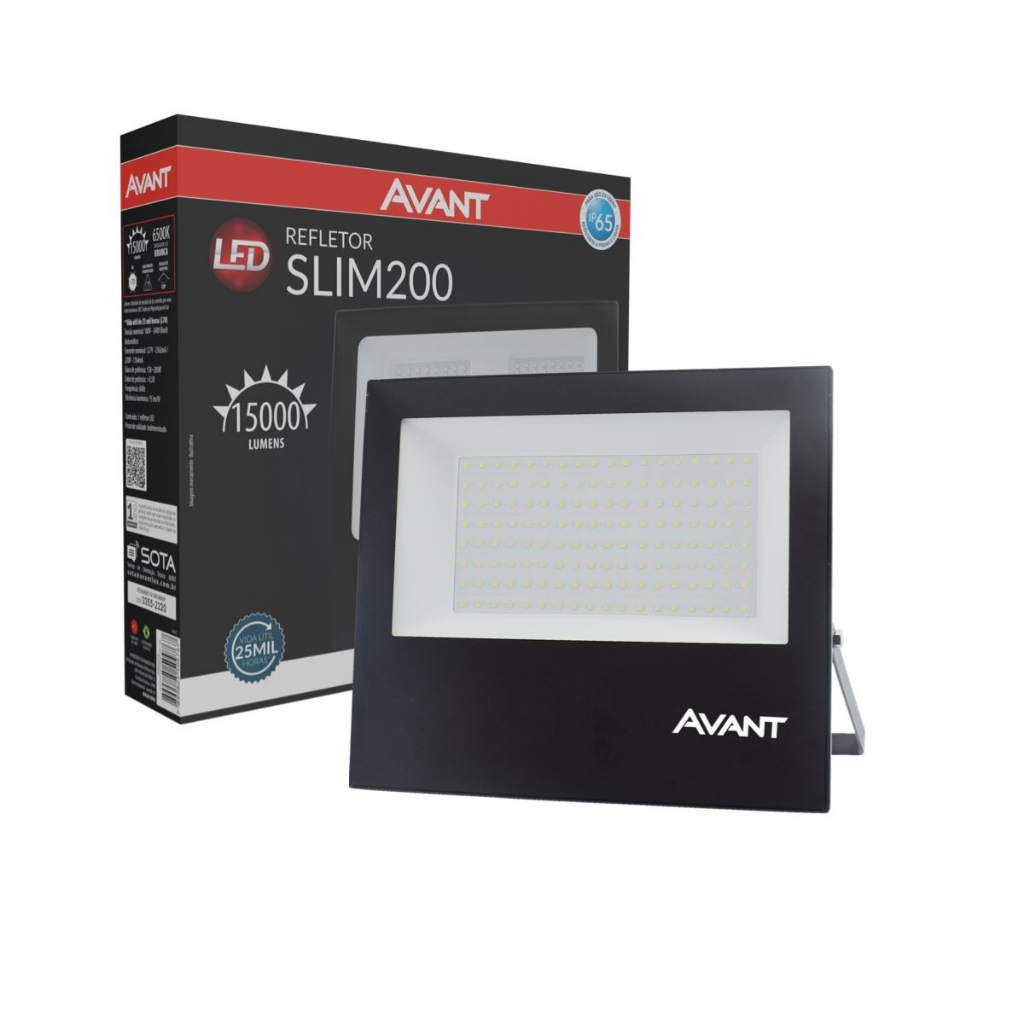 Refletor Led 200w 6500k Luz branca Avant | Shopee Brasil