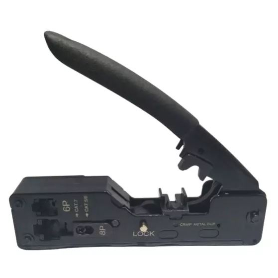Alicate de Crimpar RJ45 passante e normal TOOLS | Shopee Brasil