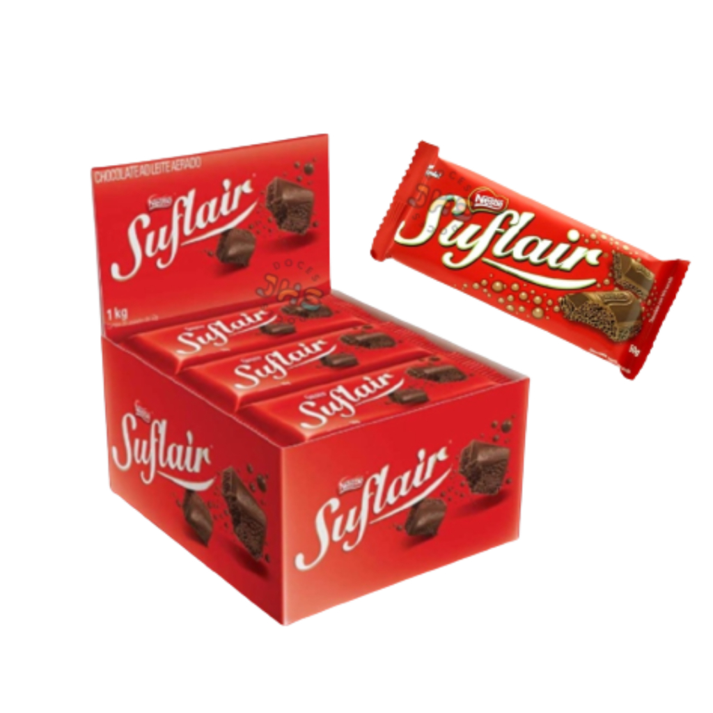 Chocolate Suflair Ao Leite Nestlé C/20 Unidades de 50g | Shopee Brasil