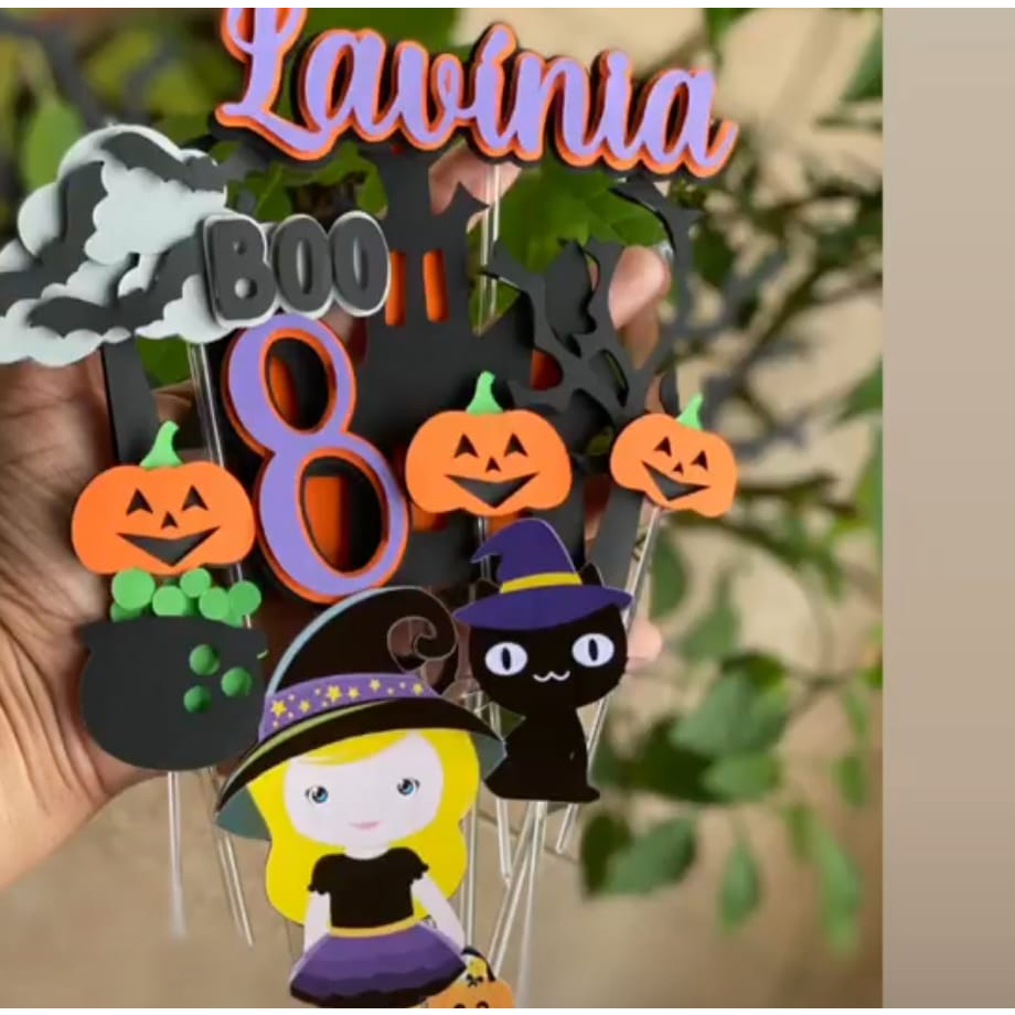 TOPO DE BOLO HALLOWEEN | Shopee Brasil