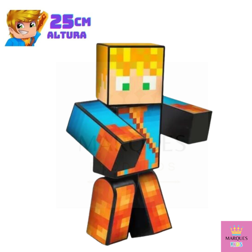 Boneco Lopers Minecraft 25 cm Original | Shopee Brasil