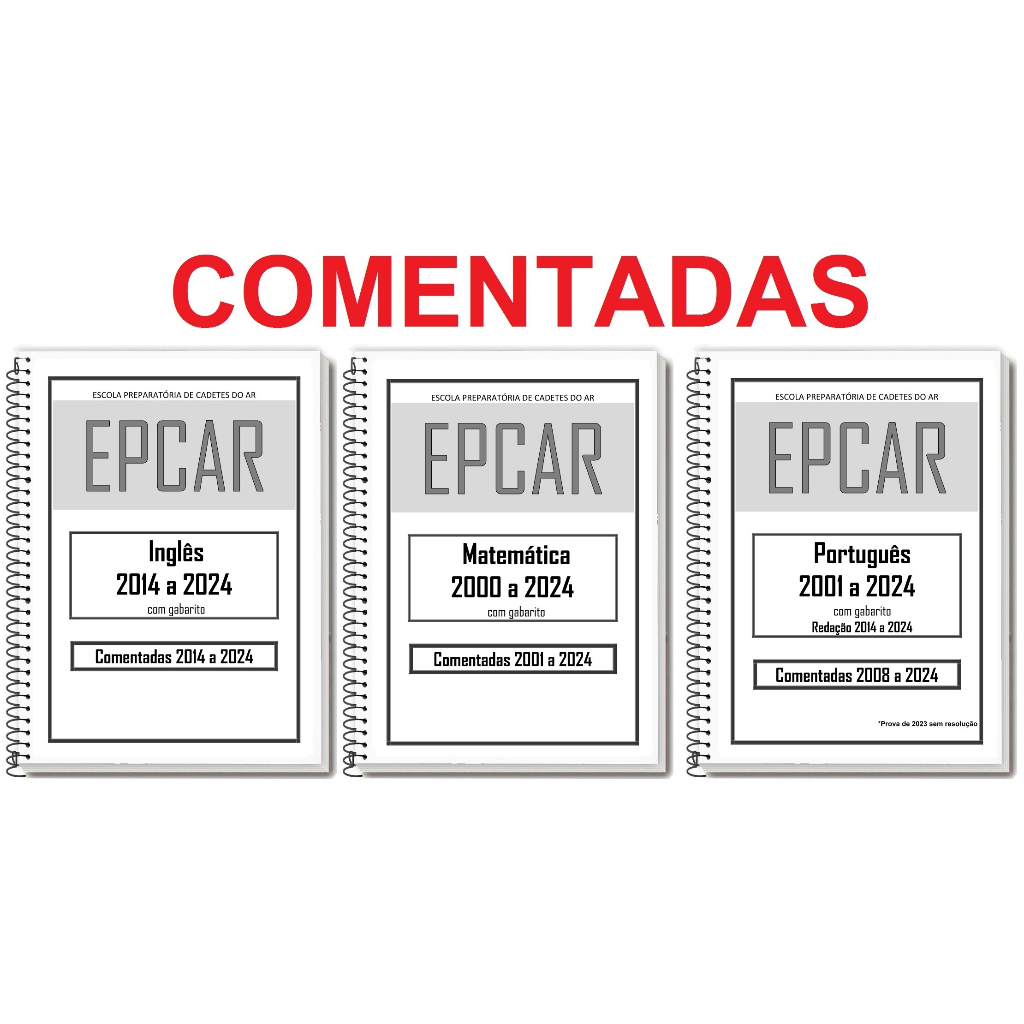 EPCAR 2000 a 2024 Comentadas Resolvidas - Apostila de Provas | Shopee ... EPCAR 2000 a 2024 Comentadas Resolvidas - Apostila de Provas | Shopee ...