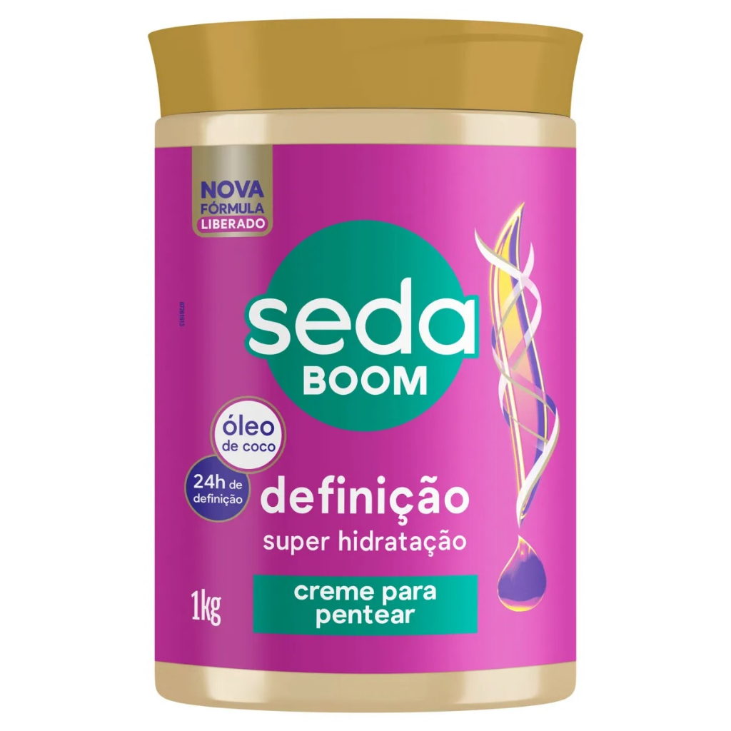 CR-PENT-SEDA-1KG-BOOM-DEF Creme para Pentear Seda Boom Definição 1kg ...