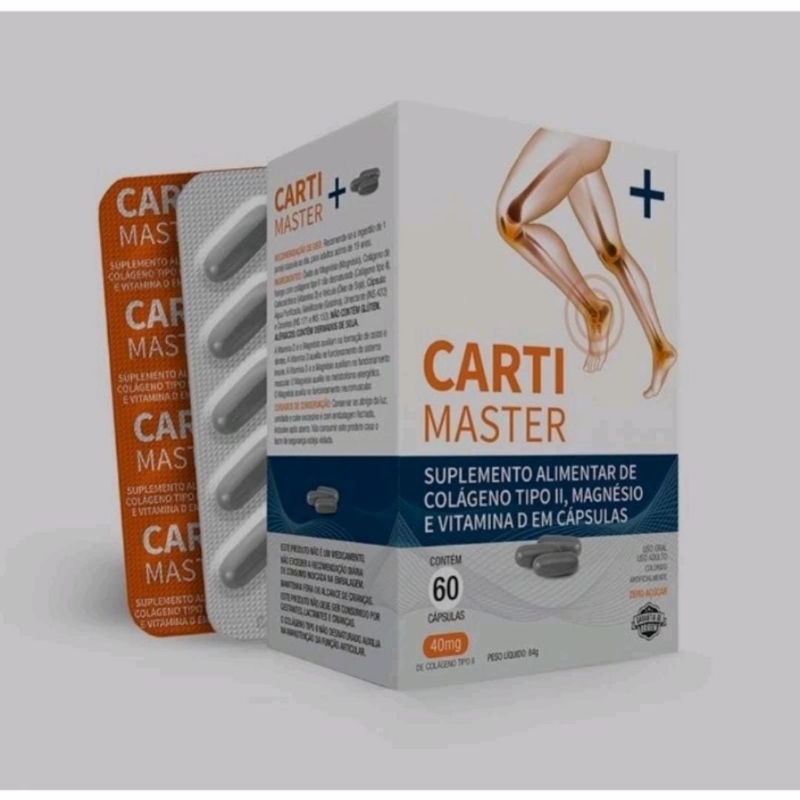 Carti Master Plus c/60 cápsulas (Colágeno, magnésio e vit d) | Shopee ...
