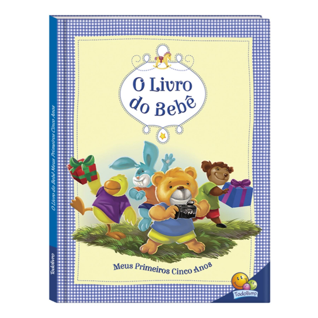 Livro do Bebê Registro Primeiros 5 anos Álbum da Criança Presente Bebê ...