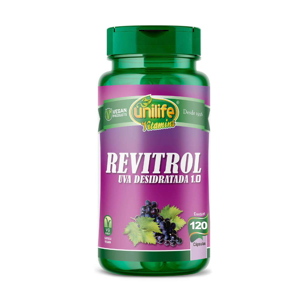 Revitrol 240 Cápsulas 500mg Resveratrol Unilife | Shopee Brasil