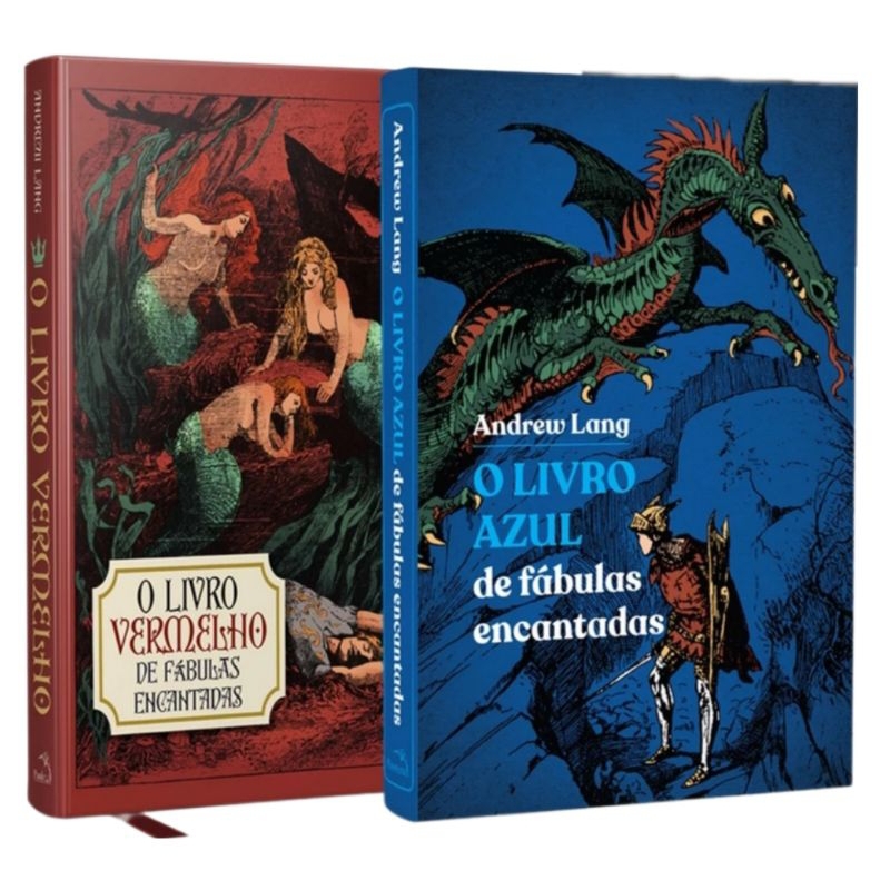 Livro azul e vermelho de contos de fadas - 2 Livros | Shopee Brasil