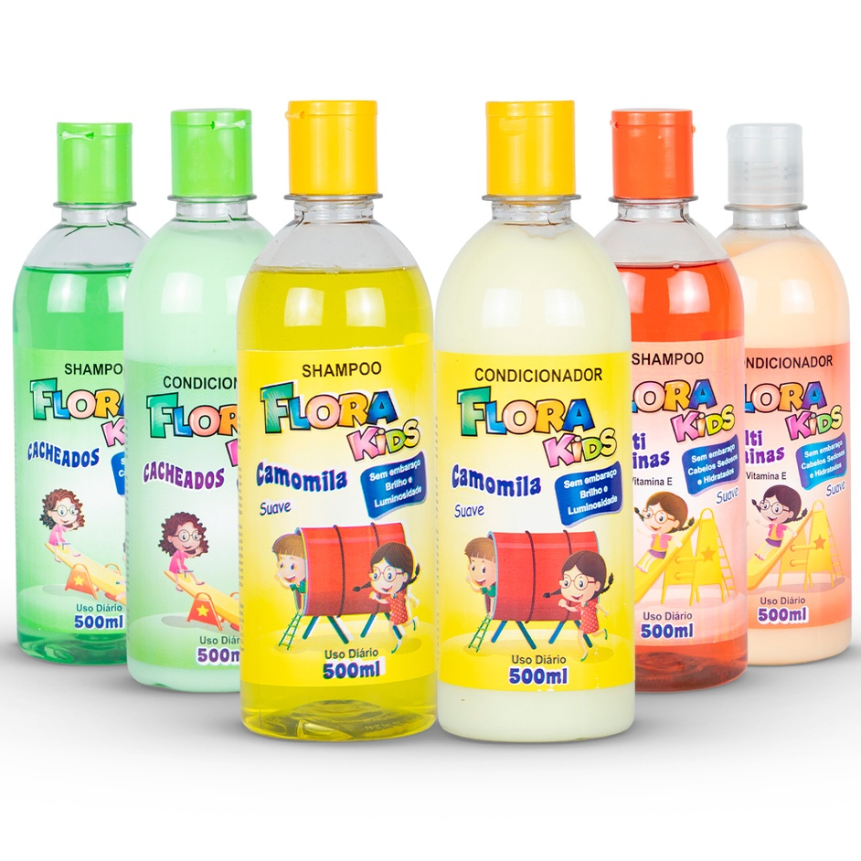 Kit Capilar p/ Criança Infantil Camomila 500ml (Camomila, Multi ...