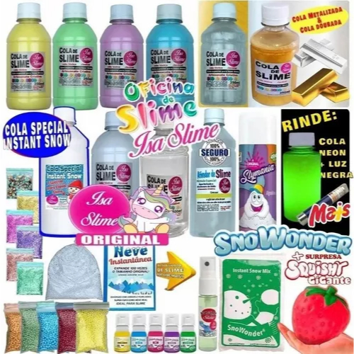 Kit Para Fazer Slime Oficina de Slime | Shopee Brasil