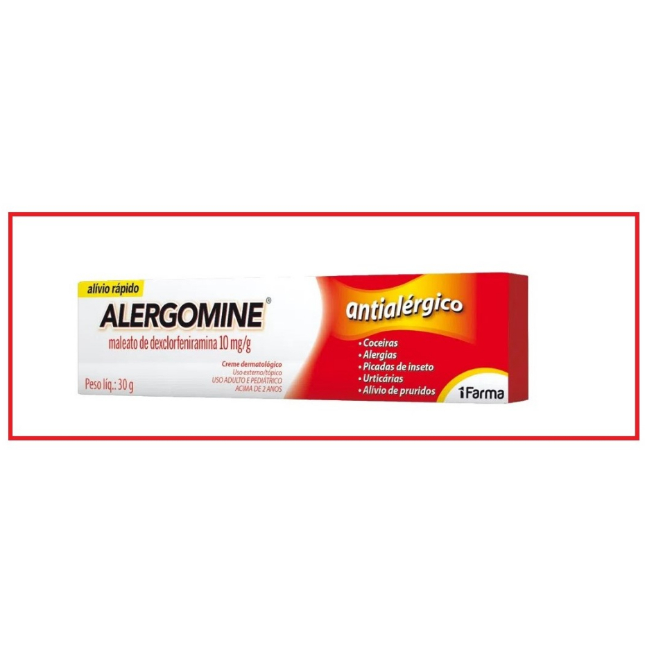 Alergomine 10mg/g Creme Bisnaga 30g - Cimed | Shopee Brasil