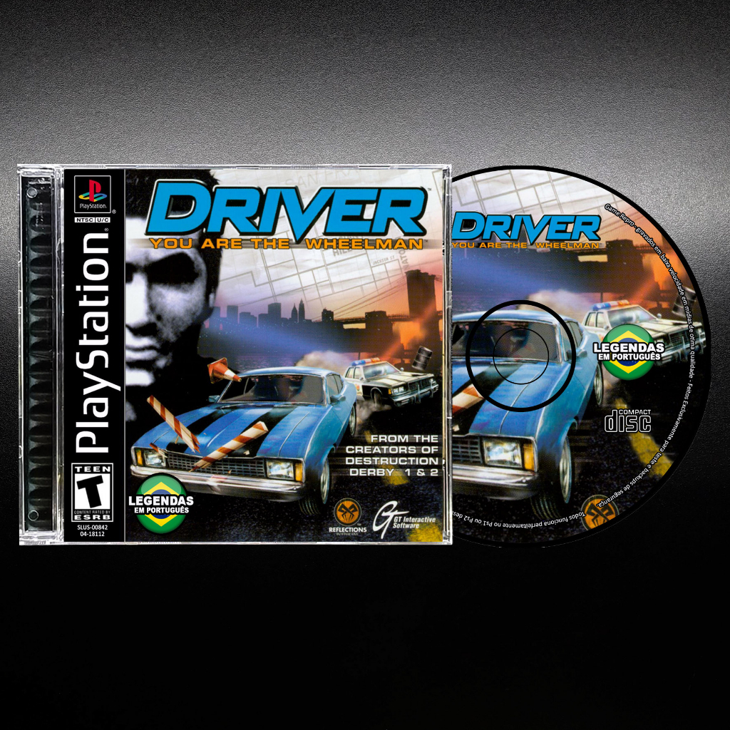 Driver 1 - Repro Ps1 / Psx / Patch Retro Game Play 1 | Shopee Brasil