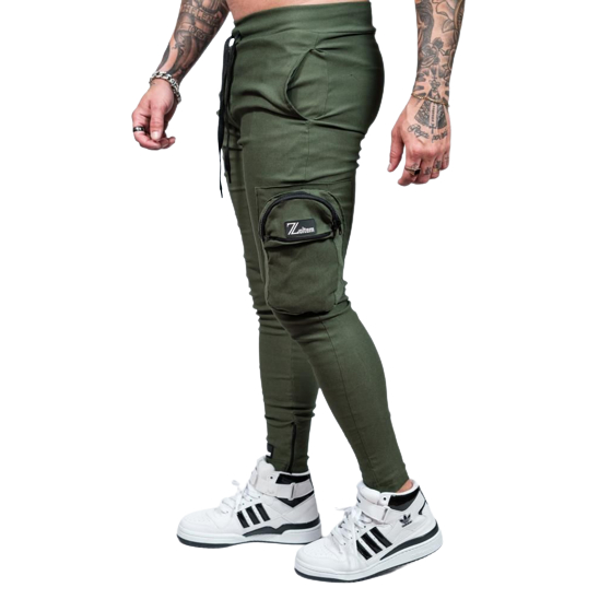 Calça Cargo Slim Verde Zoltem | Shopee Brasil