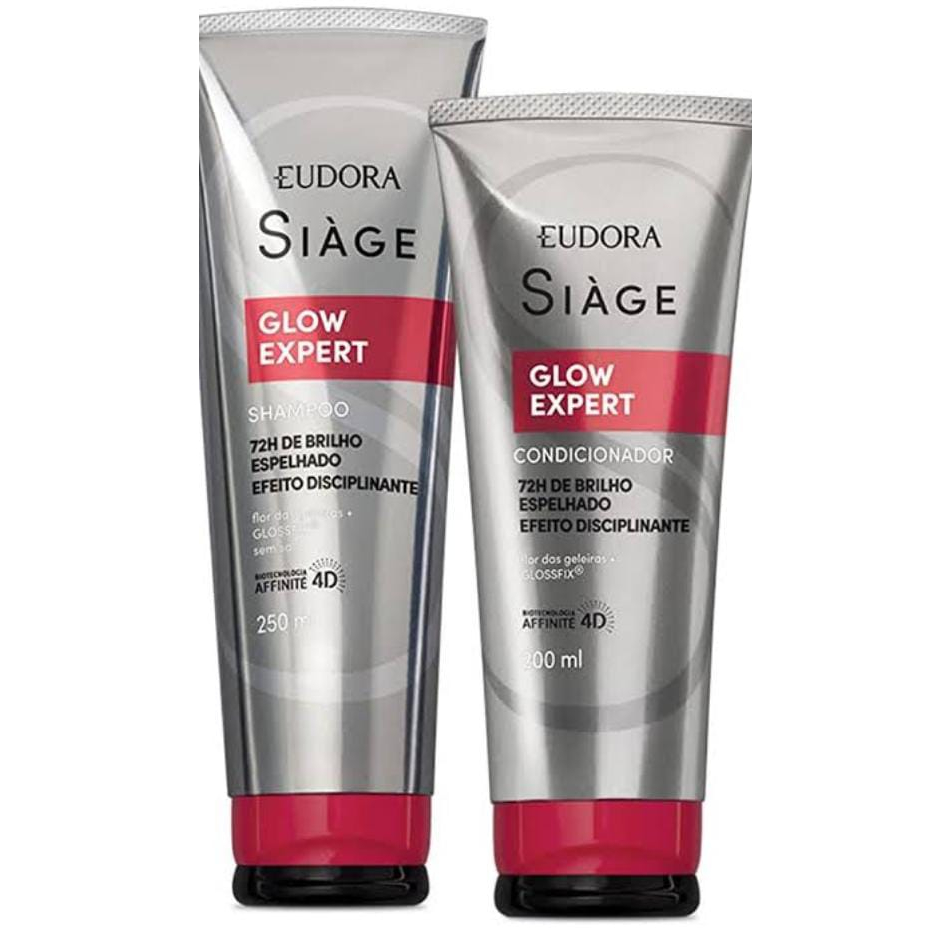 Siàge Glow Expert: Shampoo 250ml + Condicionador 200ml | Shopee Brasil