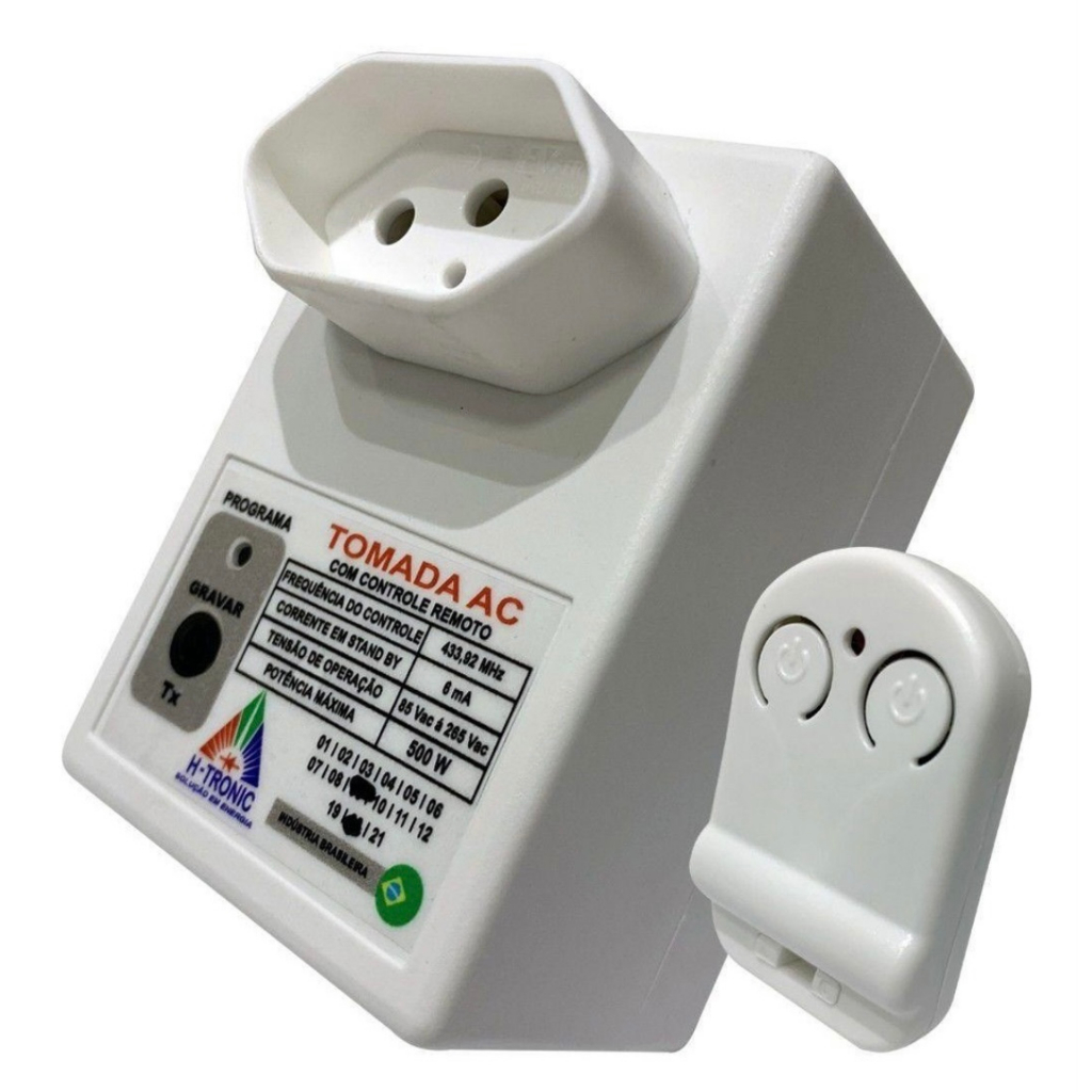 Tomada Com Controle Remoto - Liga E Deliga A Distancia | Shopee Brasil