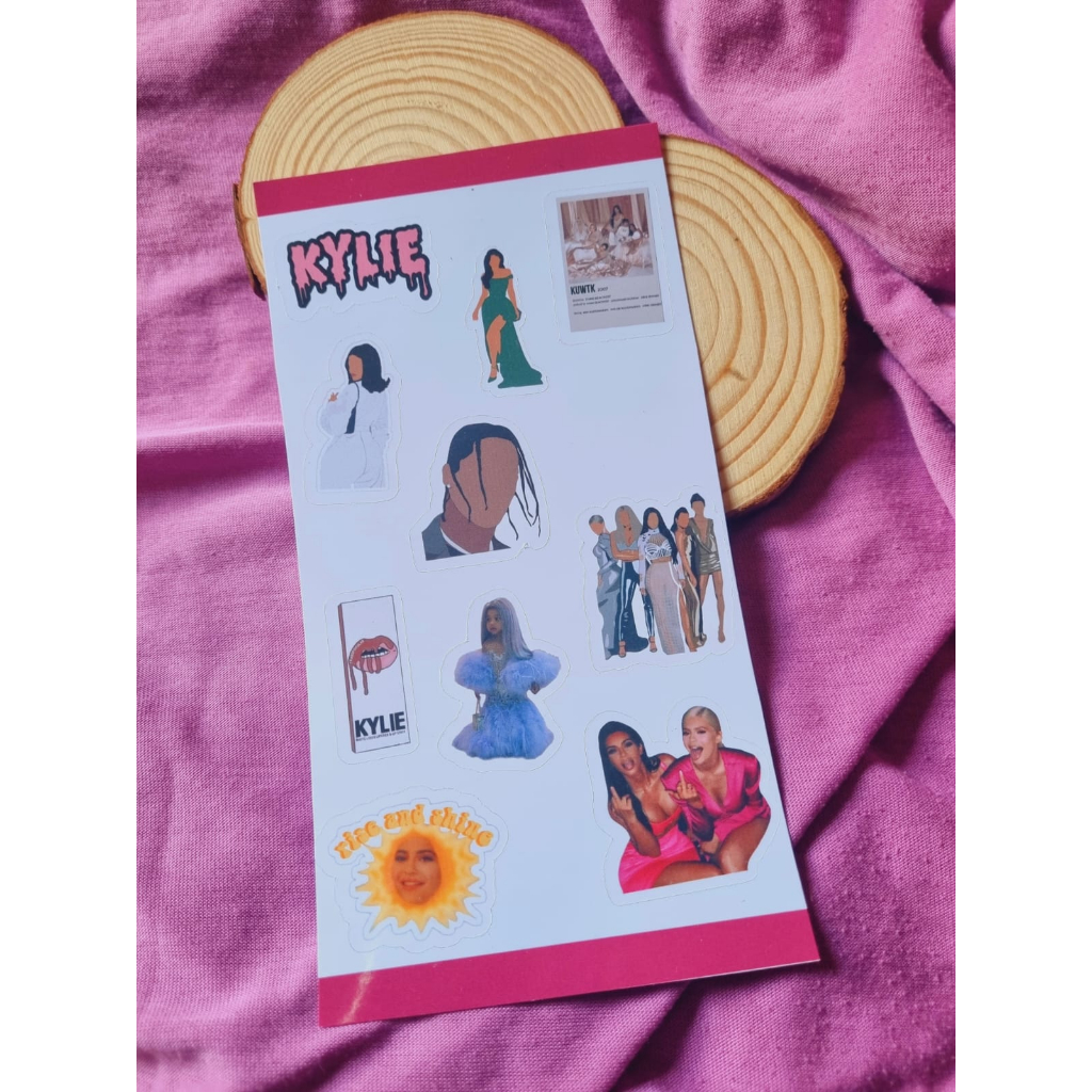 Cartela de Stickers Adesivos Kylie | Shopee Brasil