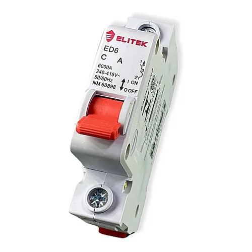 Disjuntor Elitek Unipolar Monopolar Curva C 10A 16A 20A 25A 32A 40A 50A 63A | Shopee Brasil