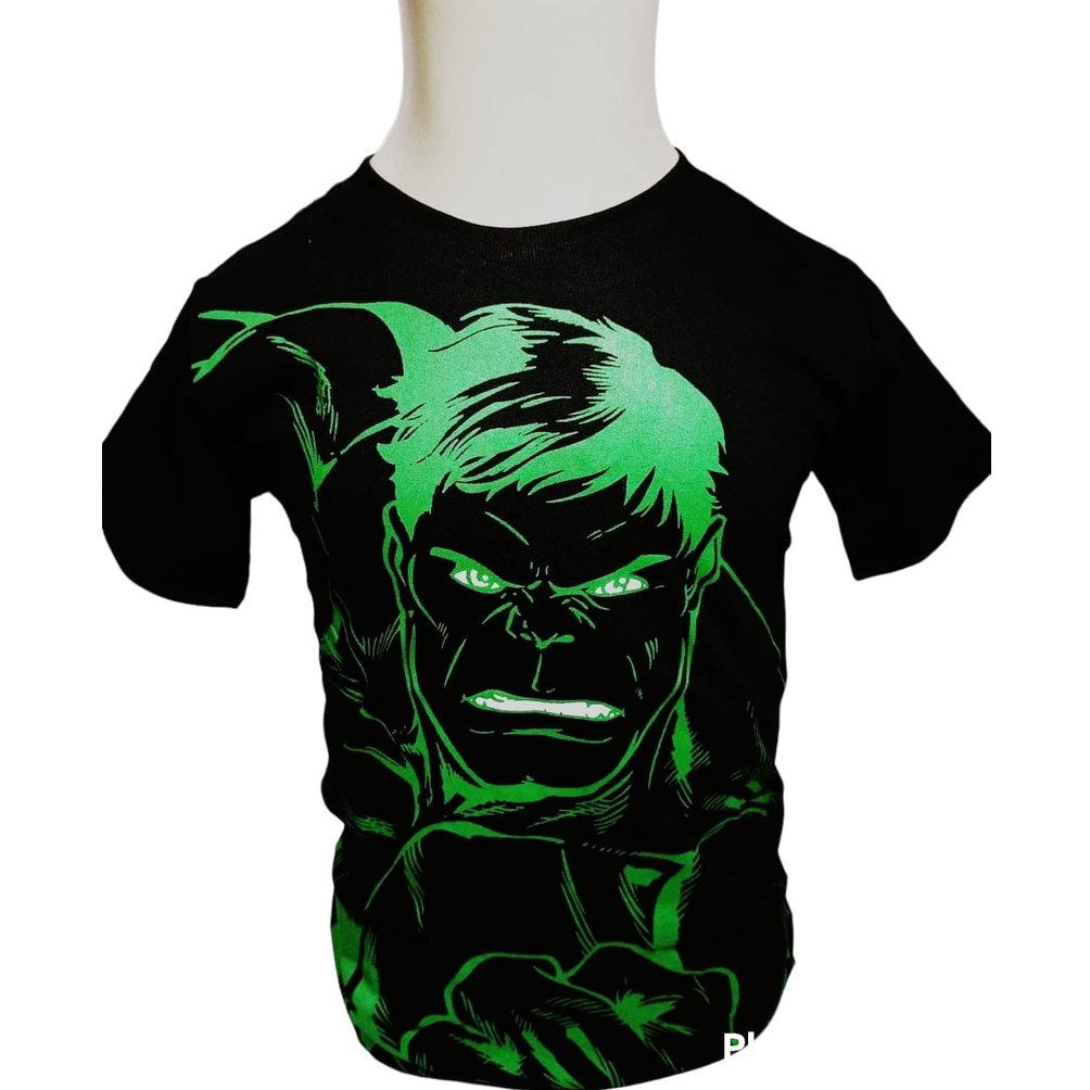 Camisa Menino Infantil Temático Hulk Preta | Shopee Brasil