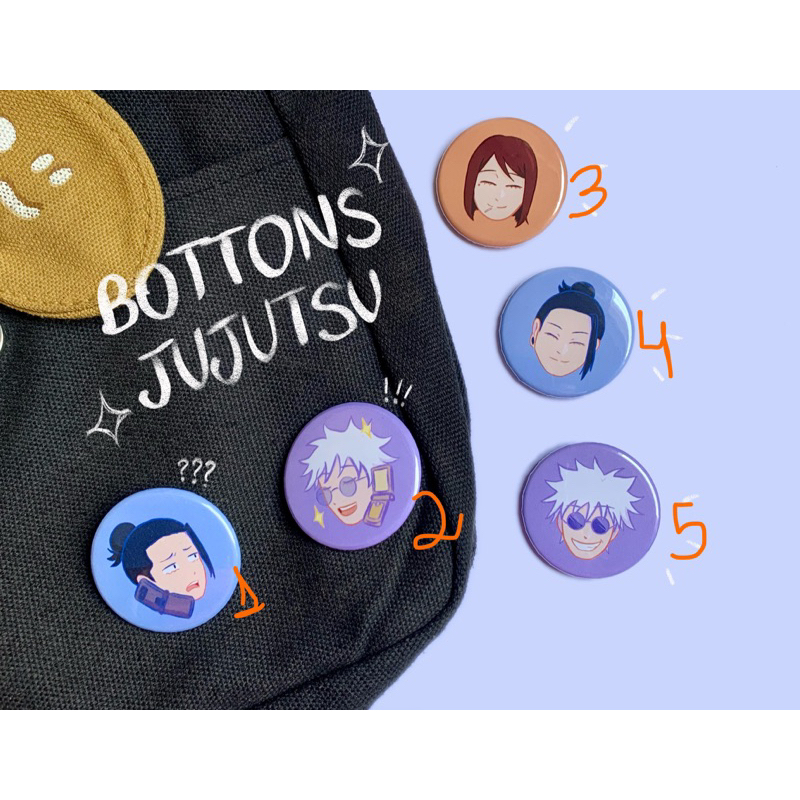 Bottons Jujutsu | Shopee Brasil