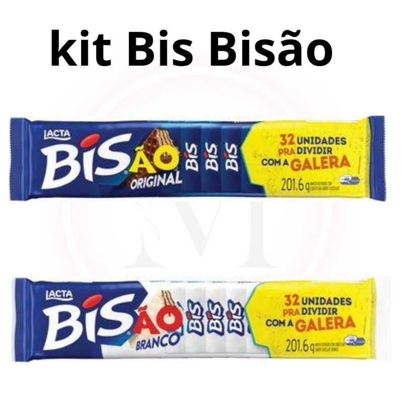 kit Bis Bisão chocolate Wafer lacta 64 unidades | Shopee Brasil