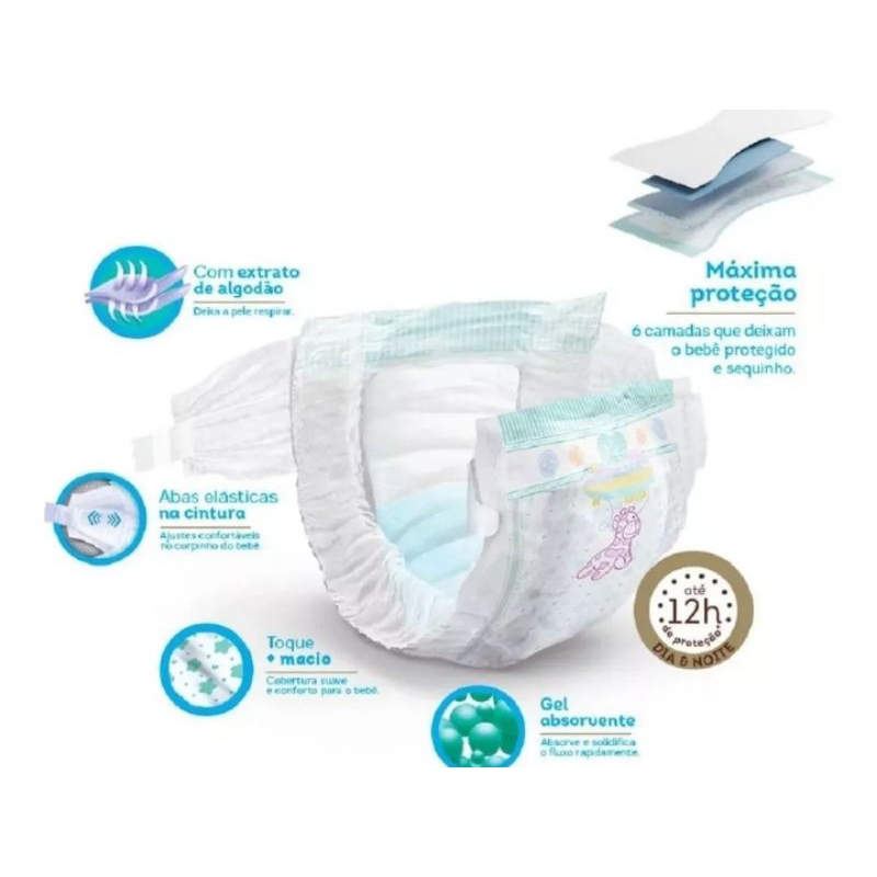 fralda Mili descartável love Care tamanho RN 18 unidades | Shopee Brasil