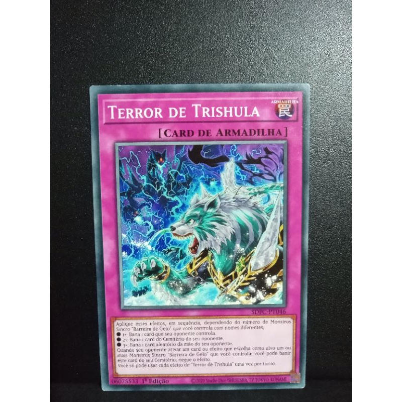 yu-gi-oh terror de trishula comum | Shopee Brasil