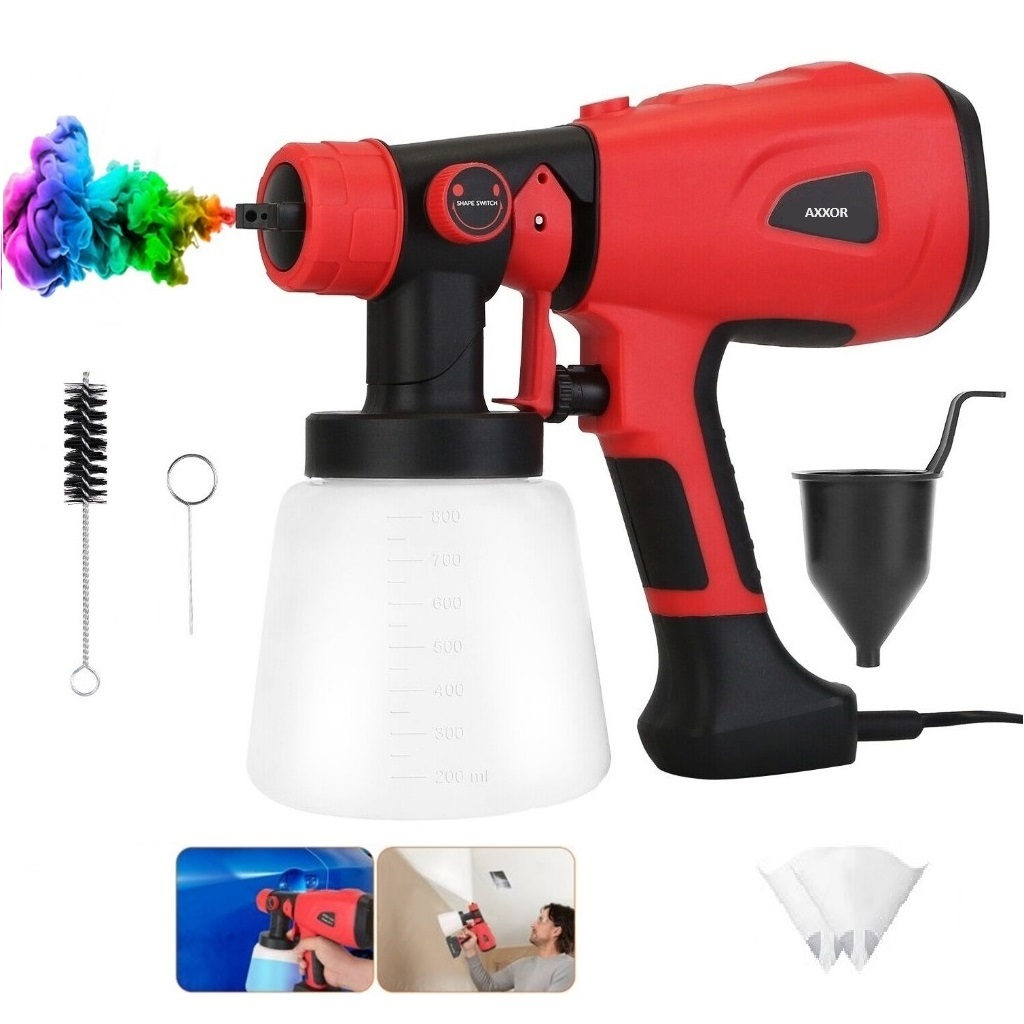 Pistola de Pintura Elétrica Pulverizadora de Tinta 600w - Com Bico de Metal | Shopee Brasil