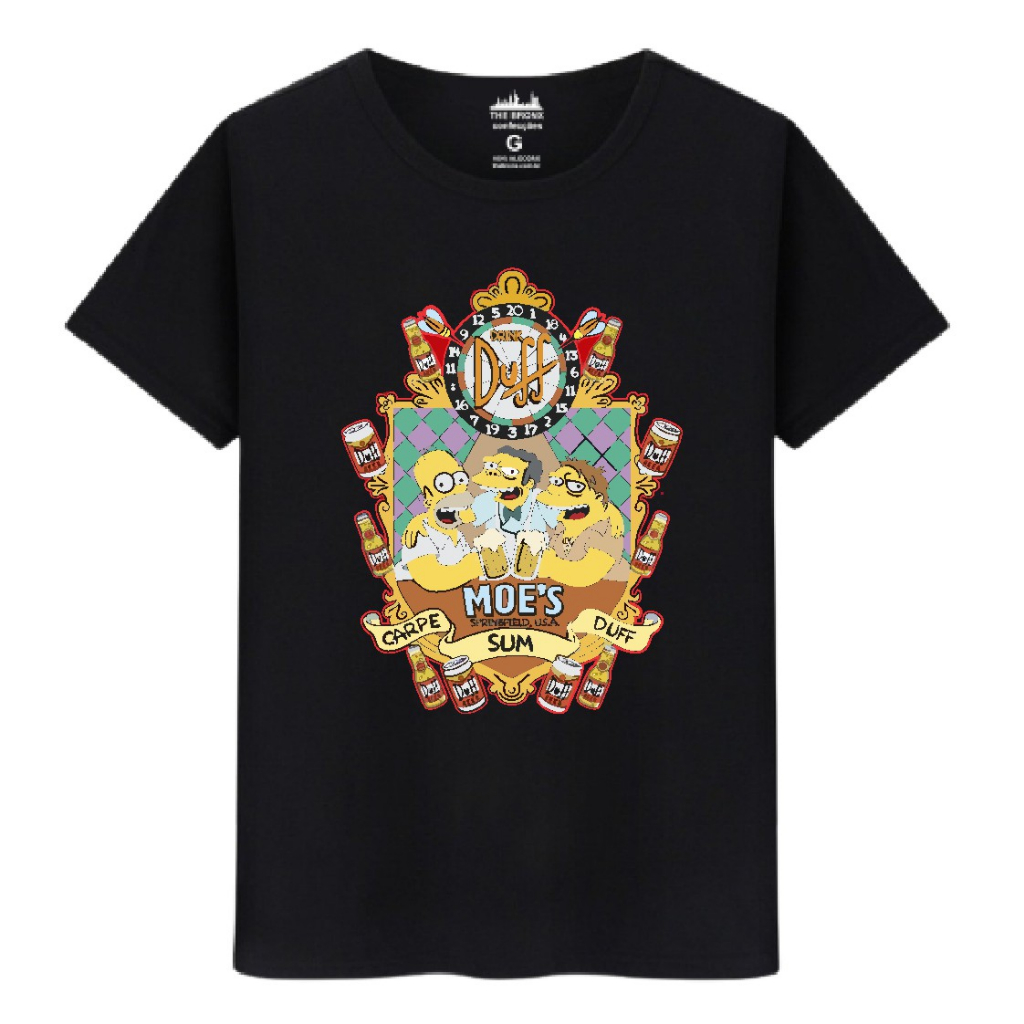 Camiseta Masculina Algodão Premium Taverna Moe Duff Chop Simpsons ...