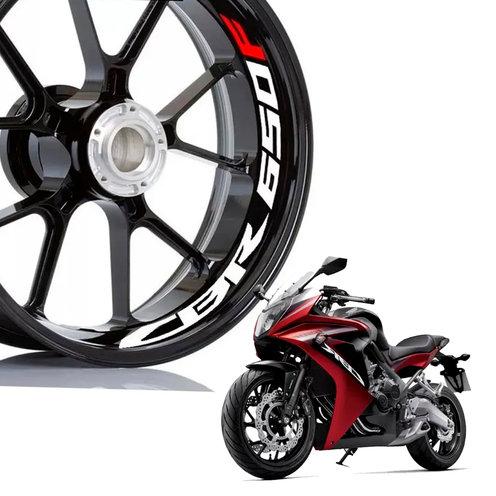 Kit 4 Adesivos Premium Roda Moto Interno Honda Cbr650F Cbr 650F ...
