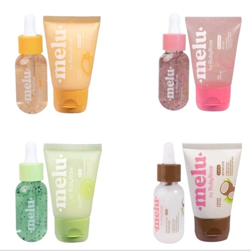kit Serum Facial Melu + hidratante facial Melu | Shopee Brasil