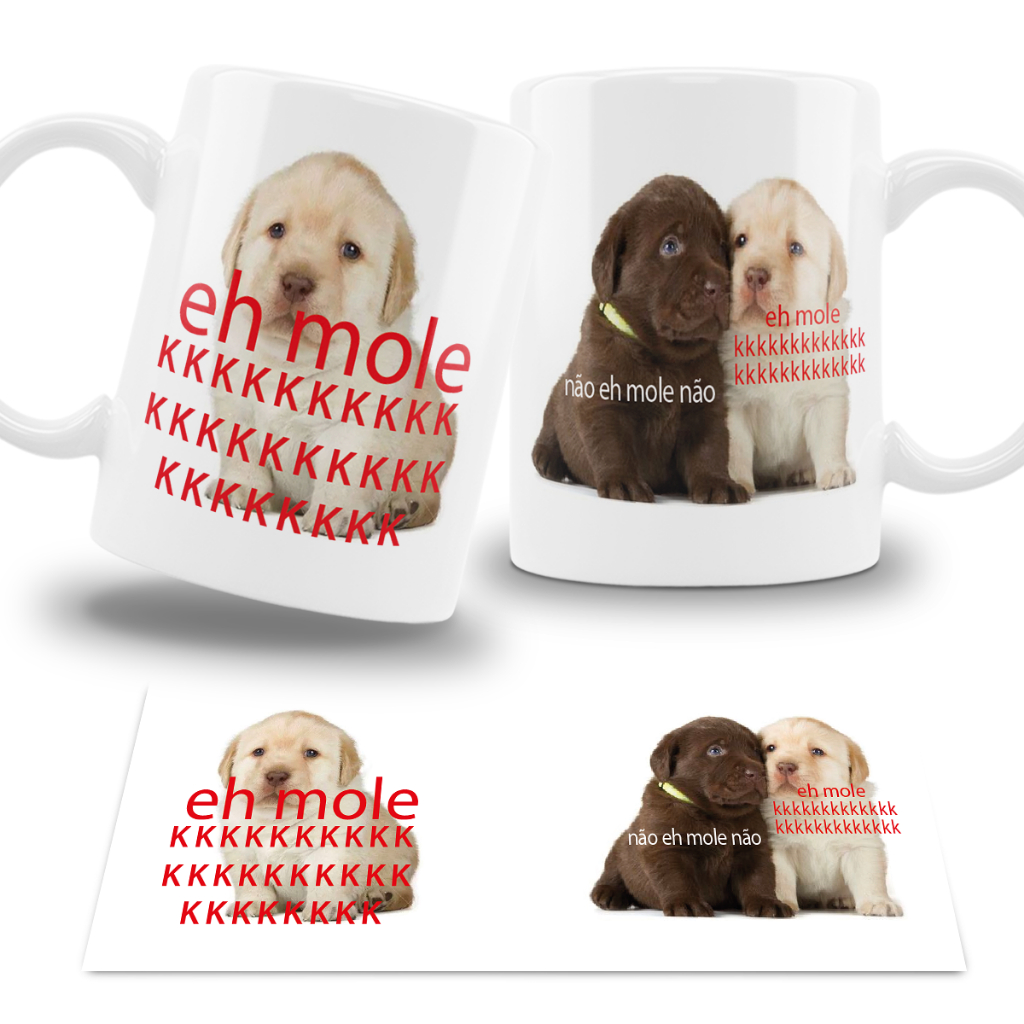 Caneca Personalizada Meme Eh Mole KKKKKKKKKKK | Shopee Brasil