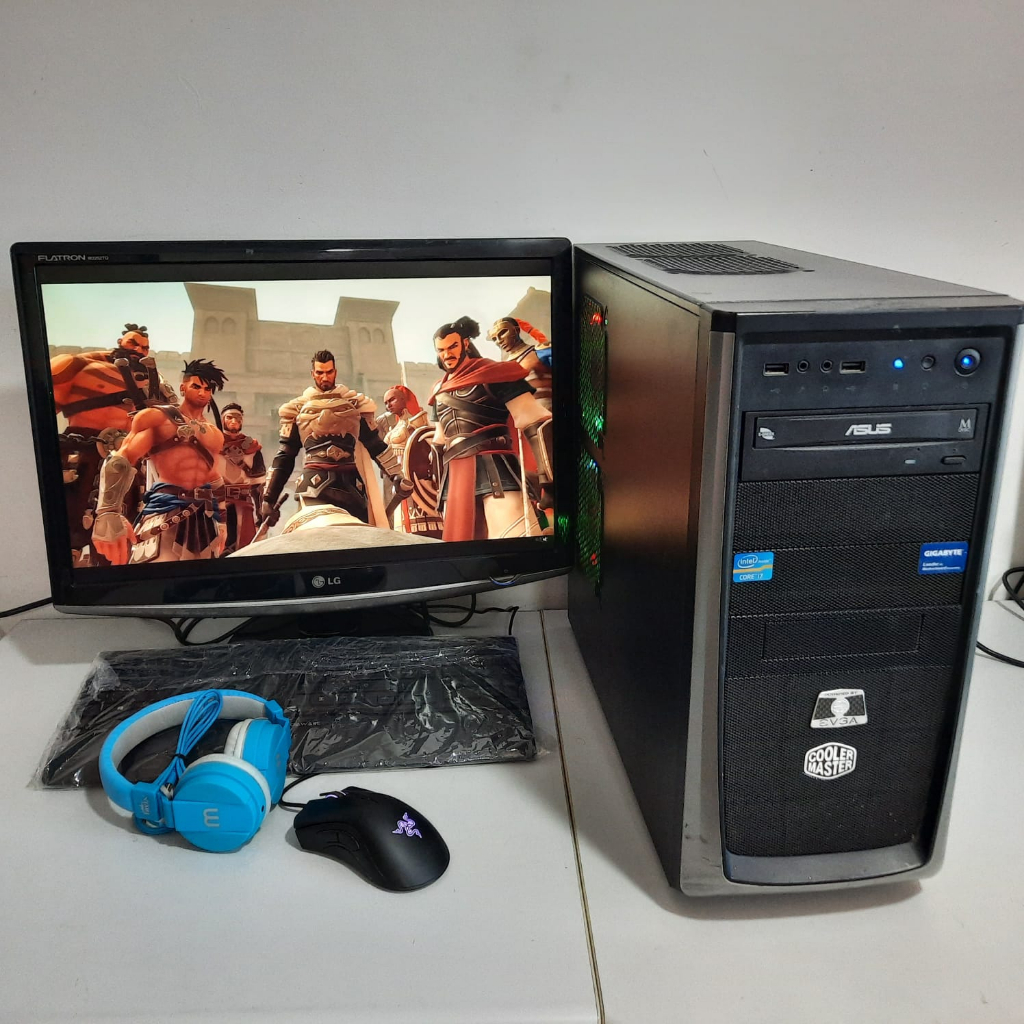 Pc Gamer Cooler Master Core I7 16gb Ssd 240gb Hd 1tb Tela 22 Polegadas ...
