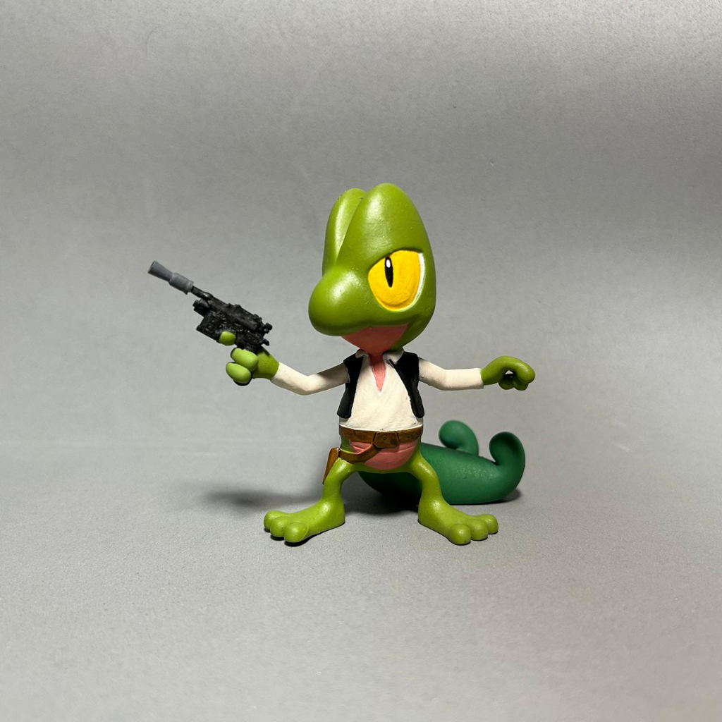 Action Figure Pokémon - Treecko Han Solo Star Wars | Shopee Brasil
