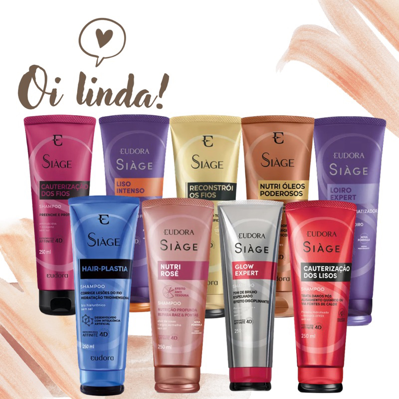 Shampoo Eudora Siage 250ml | Shopee Brasil