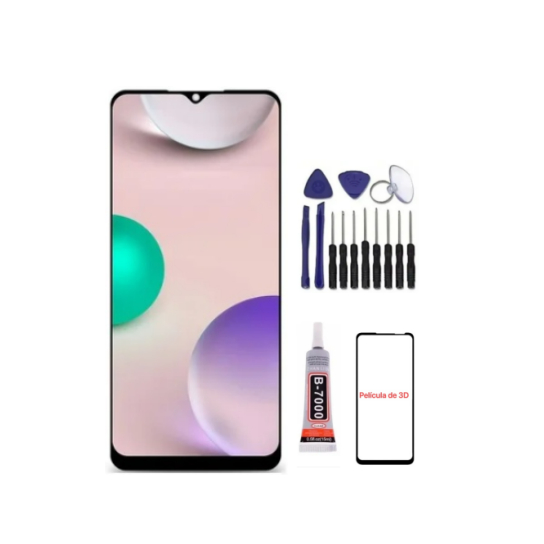 Tela Touch Display Lcd Compatível Galaxy A12&A02 A125 A022 Lcd Original Sem Aro e Com Aro ...