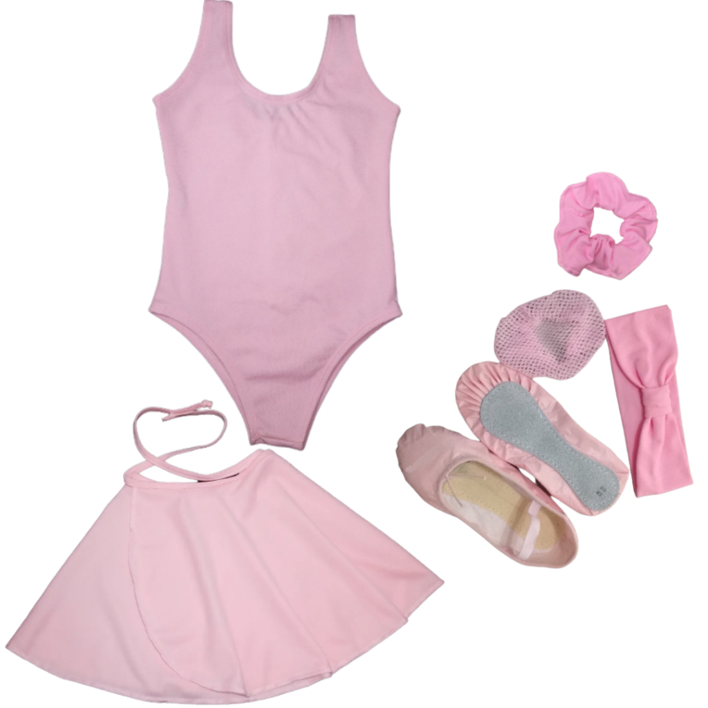 Kit Roupa De Ballet Infantil 6 Itens Uniforme Balé Rosa S/m | Shopee Brasil
