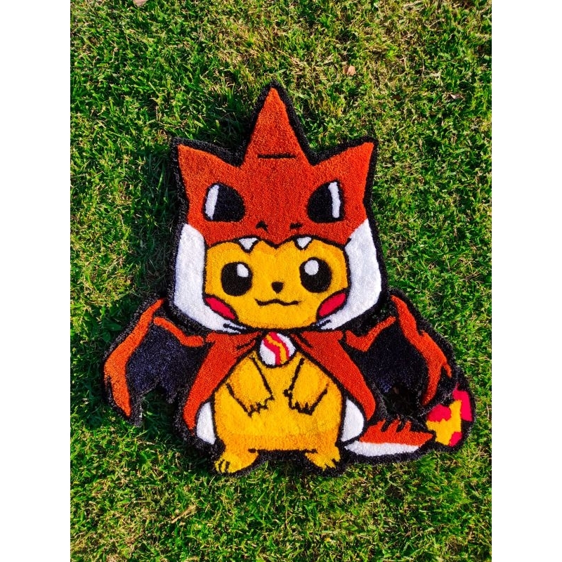 Tapete Tufting Pikachu | Shopee Brasil
