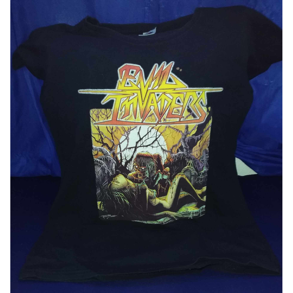 Camiseta Evil Invaders. Importada. Oficial. Lady Fit ( Enforcer, Skull ...