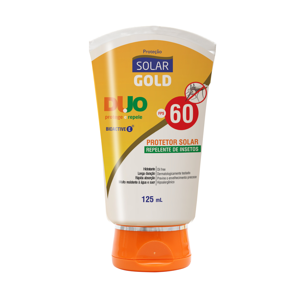 Protetor Solar Gold FPS 60 Repelente 125ml Nutriex | Shopee Brasil