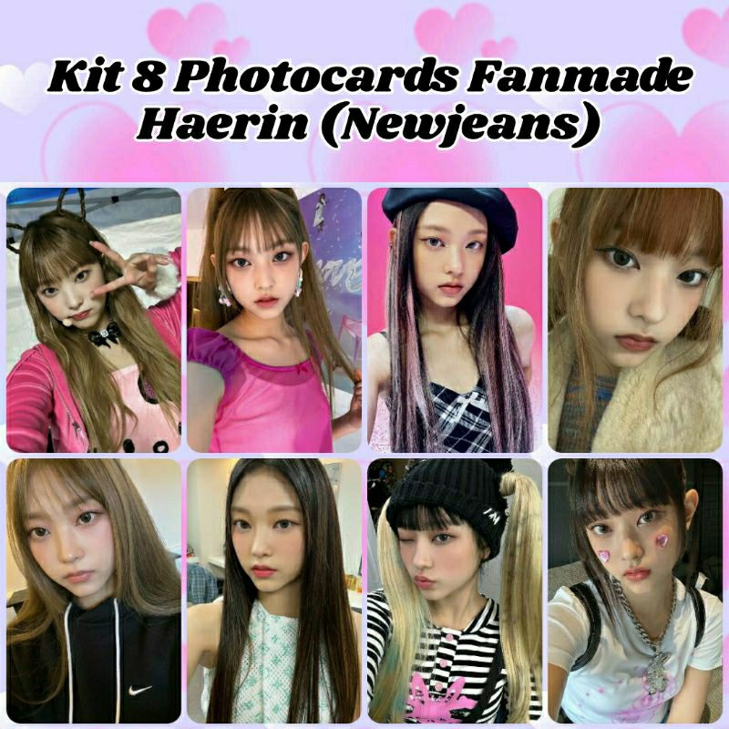 Kit 8 Photocards Haerin Newjeans - Fanmade | Shopee Brasil